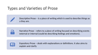 Teaching and Assessing Prose Lecture.pptx | Education
