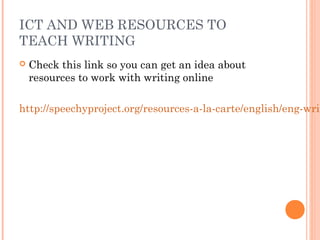 Teaching and elaborating teaching materials for writing | PPT | Education