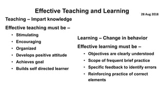 Teaching and learning | PDF