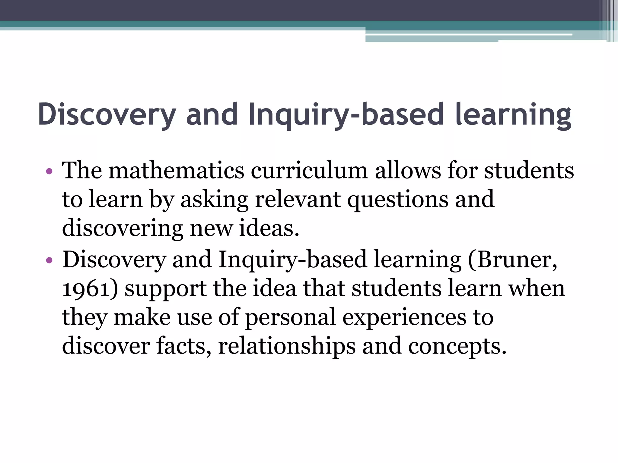 Teaching and learning framework in mathematics | PPTX