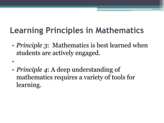 Teaching and learning framework in mathematics | PPTX