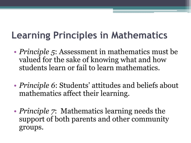 Teaching and learning framework in mathematics | PPTX