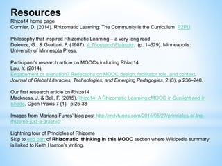 Teaching and Learning in the Rhizome | PPTX