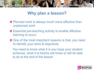Teaching and learning lesson planning | PPTX
