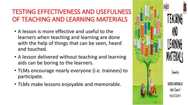 Teaching and learning materials | PPTX | Educational Assessment | Education