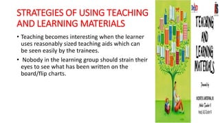 Teaching and learning materials | PPTX