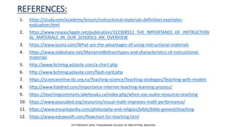 TEACHING AND LEARNING MATERIALS | PPTX