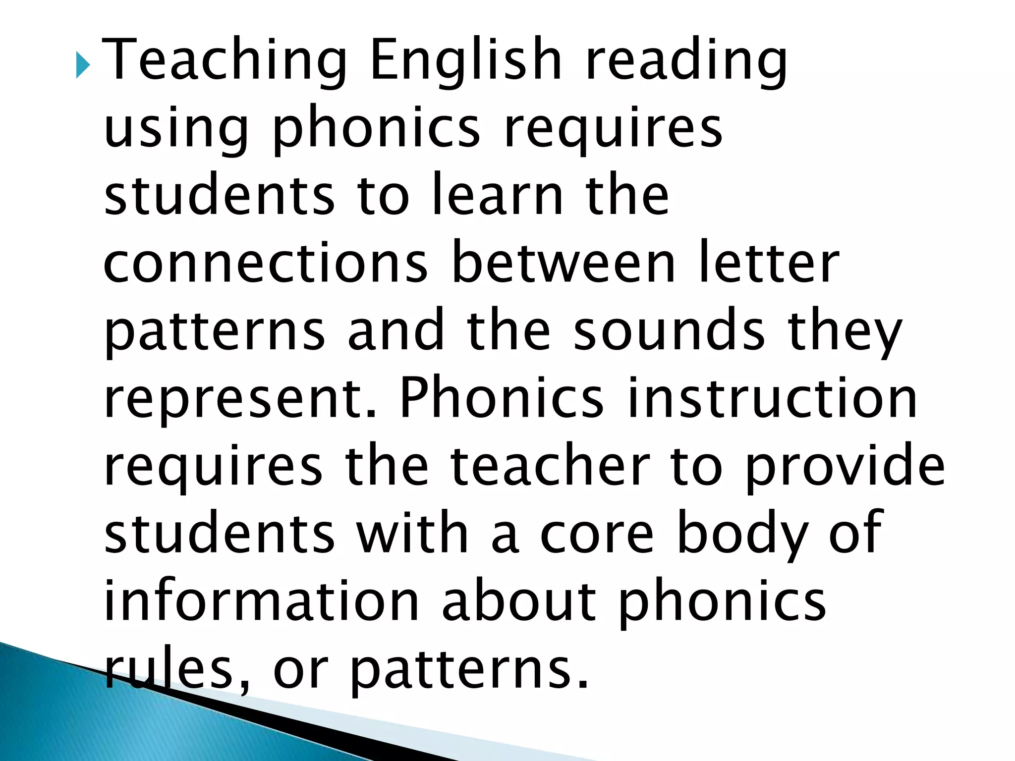 Teaching and learning phonics elements power point 2 | PPTX ...