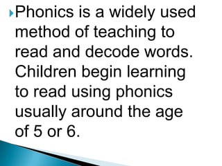 Teaching and learning phonics elements power point 2 | PPTX ...