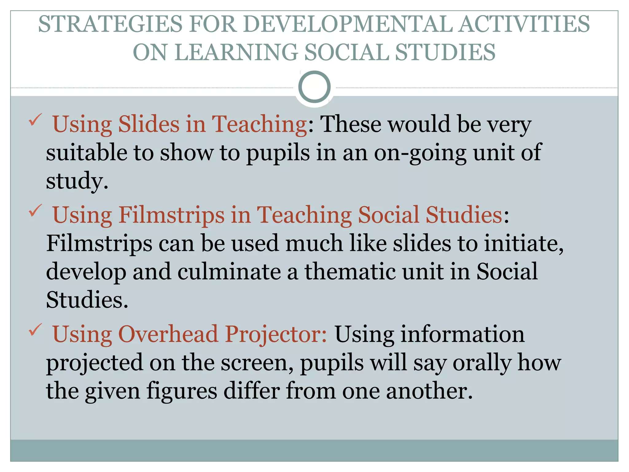 Teaching and Learning Social Studies | PPT