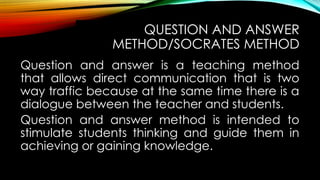 Teaching and Learning Styles for teachers | PPTX