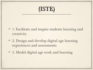 Teaching and technology standards ppt | PPT