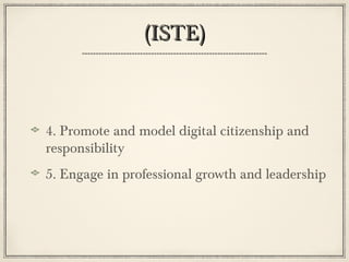 Teaching and technology standards ppt | PPT