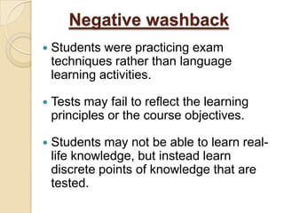 Teaching and testing | PPTX