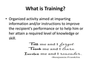 Teaching and training | PPTX