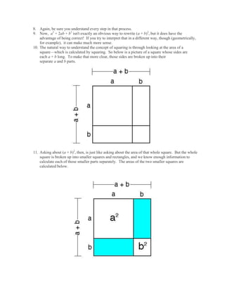 Teaching a plus b squared | DOCX