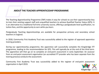 Teaching apprenticeship programme (tap) | PPT