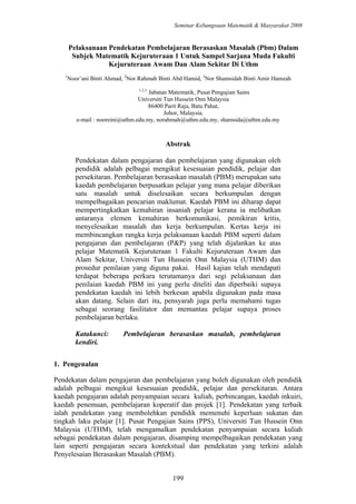 Teaching approach 3 | PDF