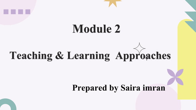 Teaching Approaches and methodology tool | PPTX