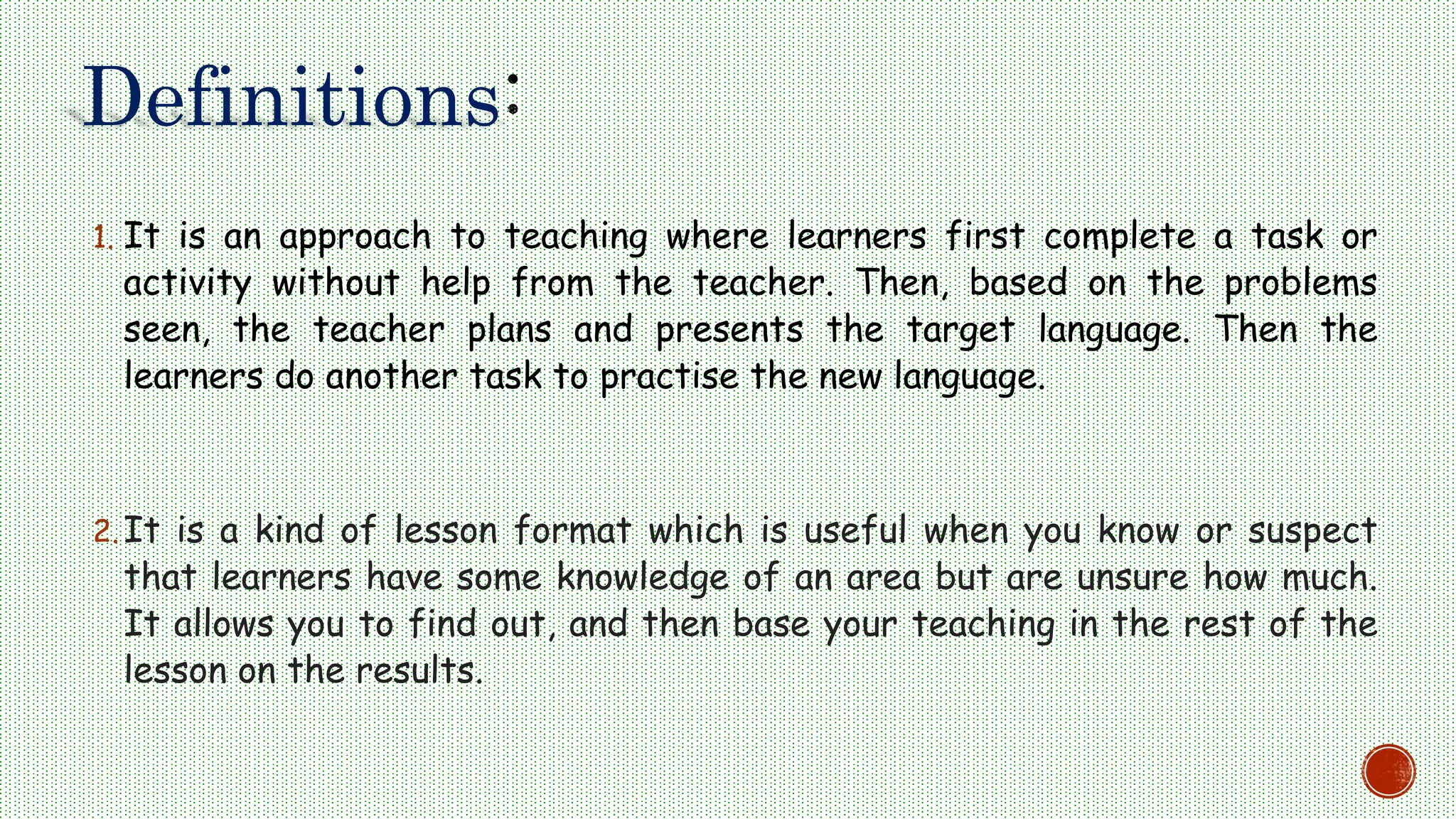 Teaching approaches (ttt) & (ppp) | PPTX