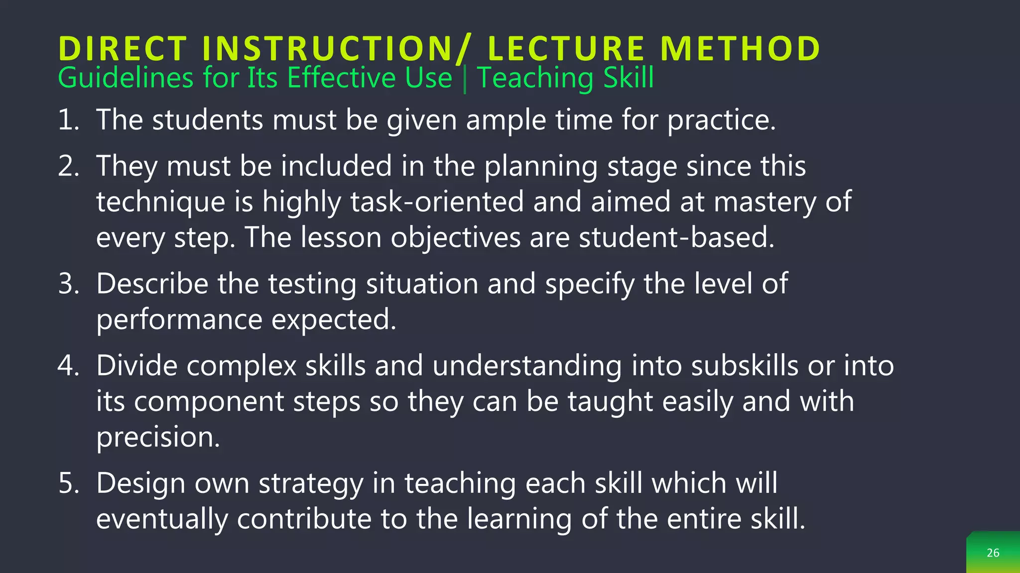 Teaching approach, strategy, method and techniques | PPTX
