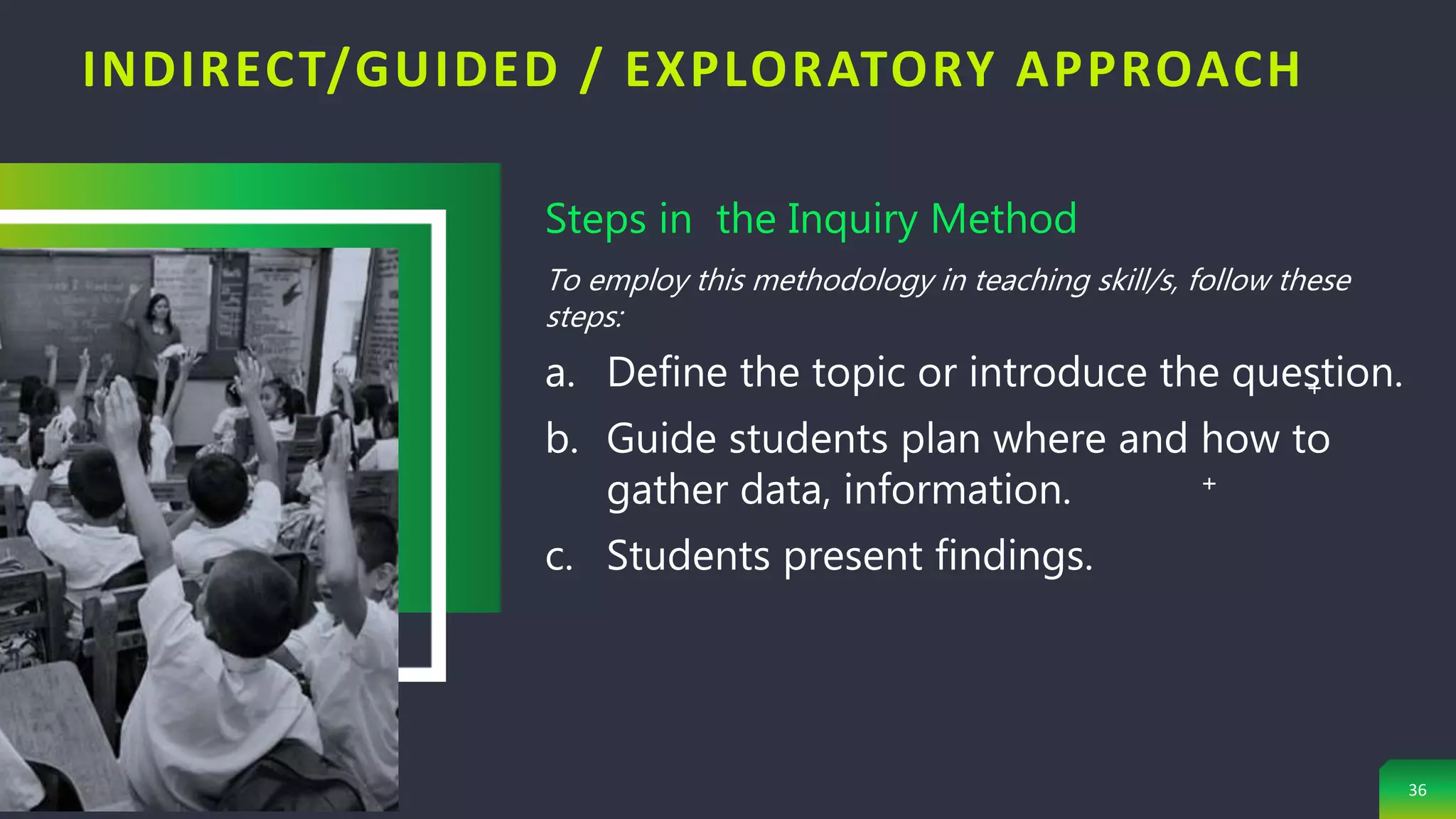 Teaching approach, strategy, method and techniques | PPTX