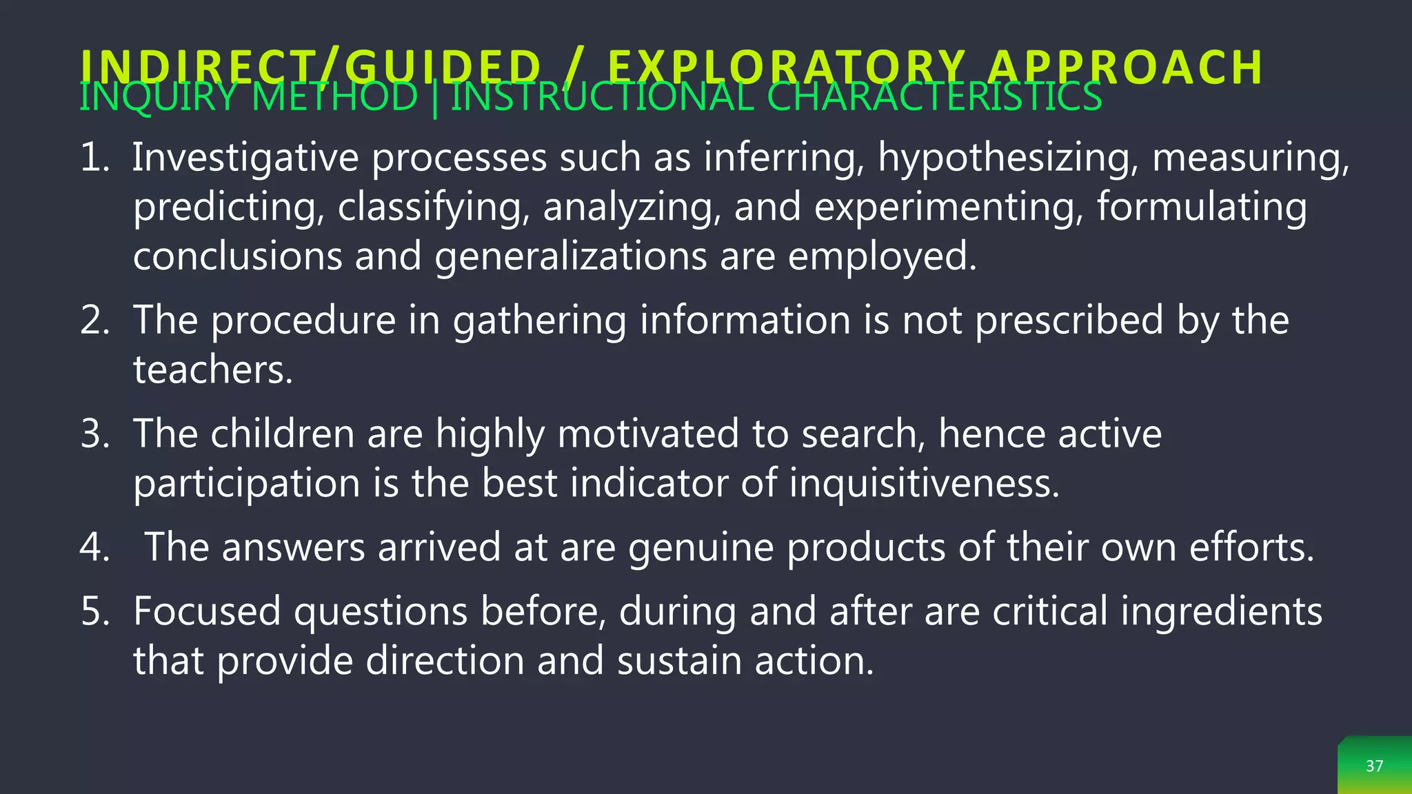 Teaching approach, strategy, method and techniques | PPTX