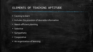 Teaching aptitude | PPTX