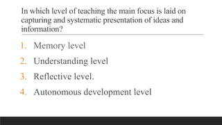 Teaching aptitude-Class 1-Levels of learning.pptx