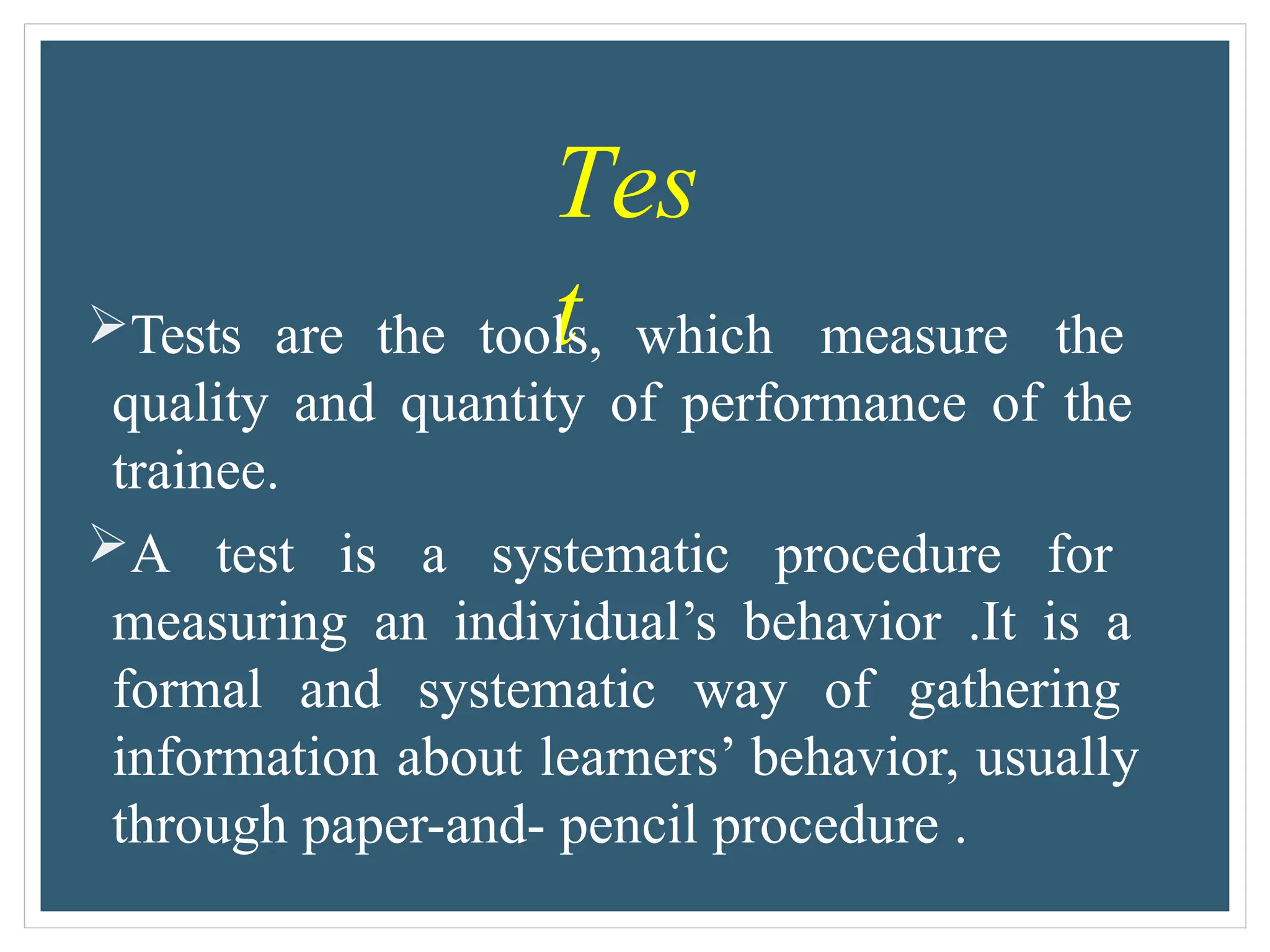 Teaching aptitude-Class 5- Types of test.pptx
