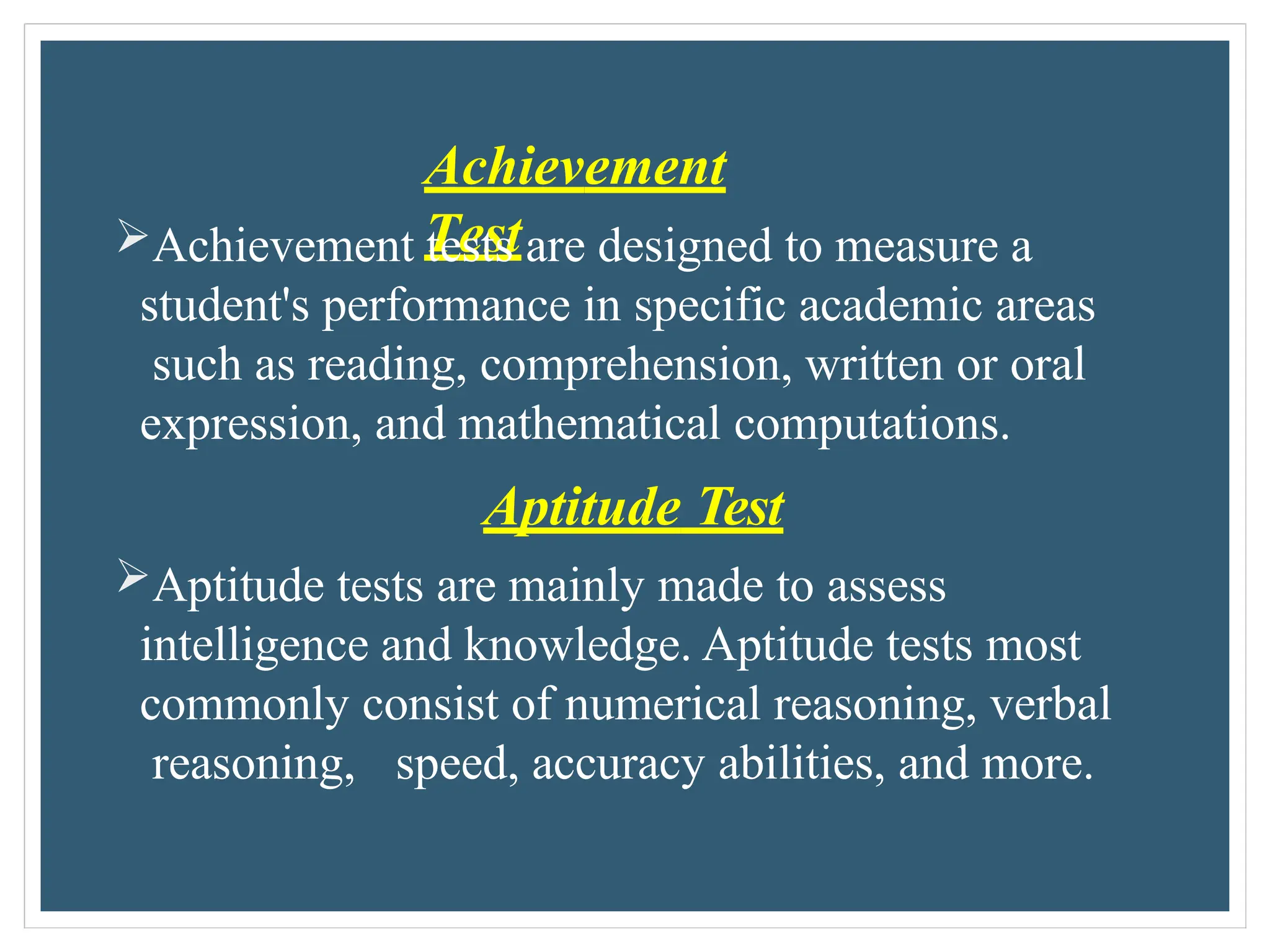 Teaching aptitude-Class 5- Types of test.pptx