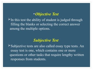 Teaching aptitude-Class 5- Types of test.pptx