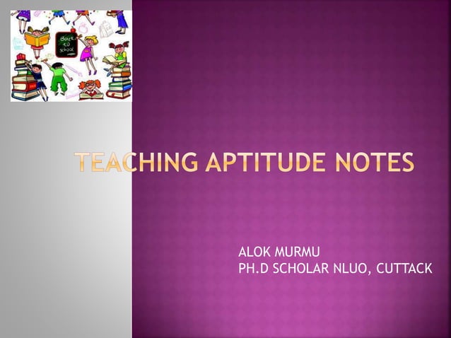 Teaching aptitude notes | PPTX
