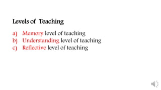 Teaching aptitude UGC NET Paper 1 Objective,Concept,Levels,Requirements ...