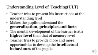 Teaching aptitude UGC NET Paper 1 Objective,Concept,Levels,Requirements and Characteristics of ...