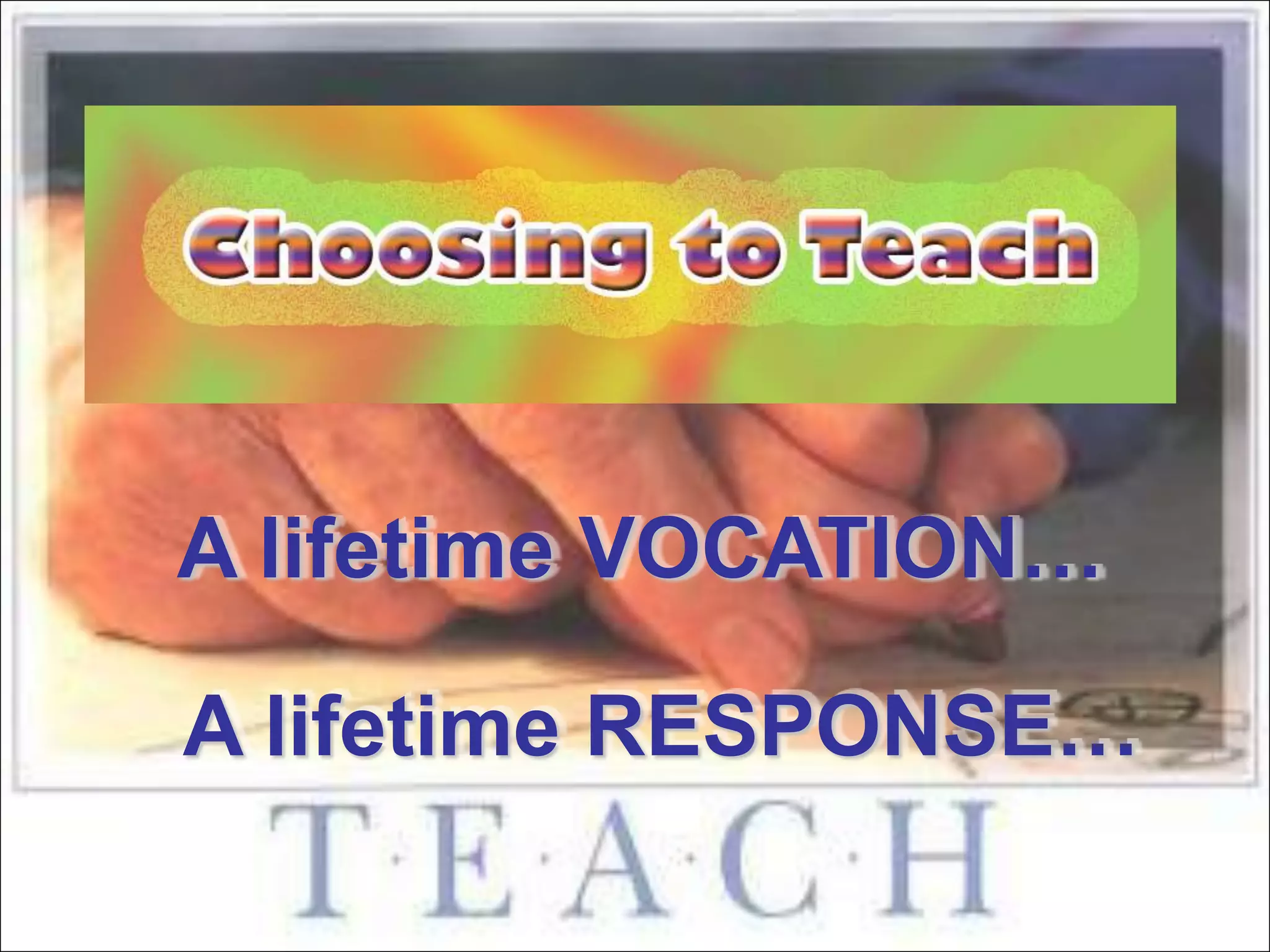 Teaching as a Profession | PPT