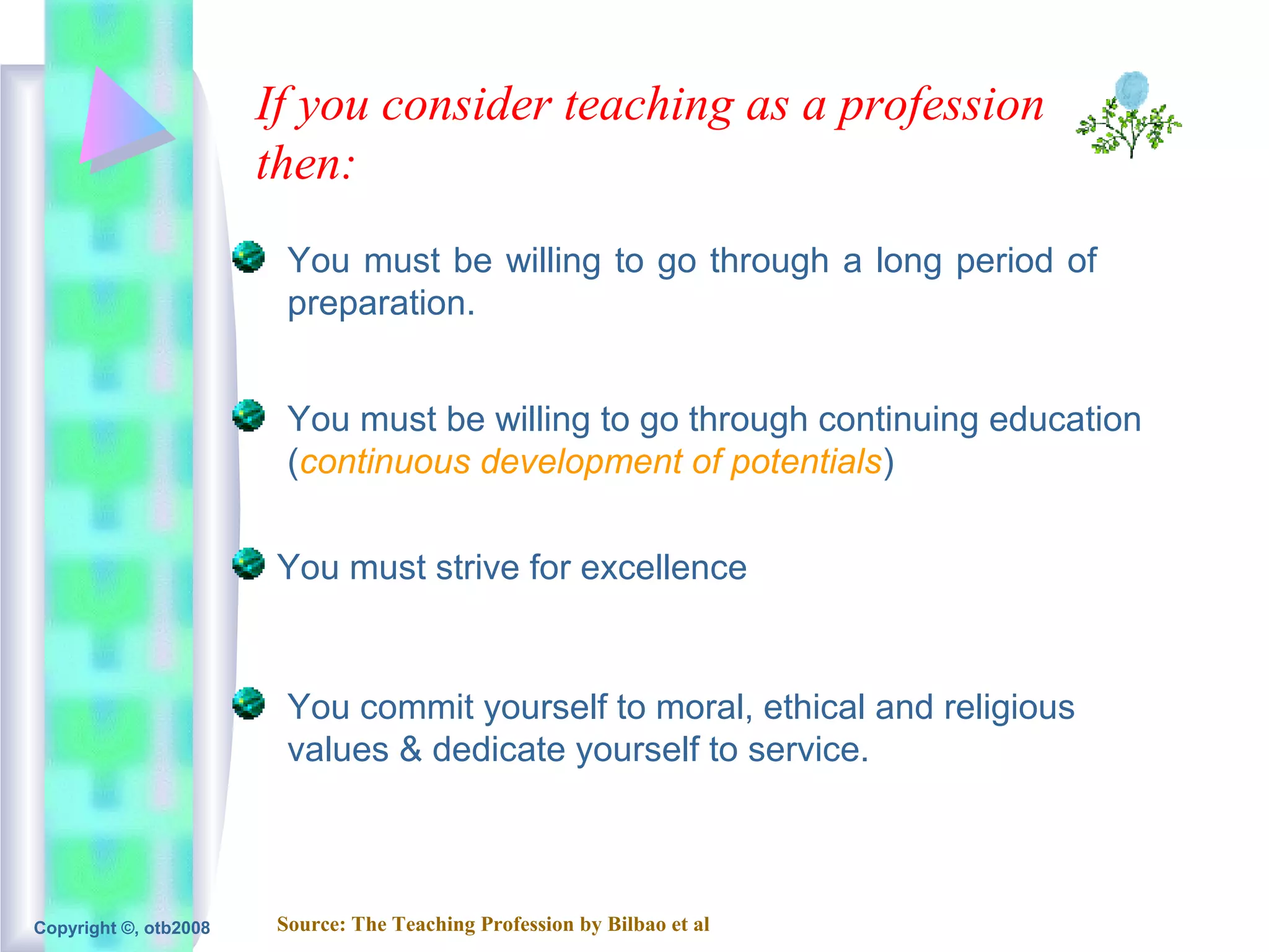 Teaching as a Profession | PPT