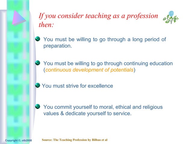 Teaching as a Profession | PPT