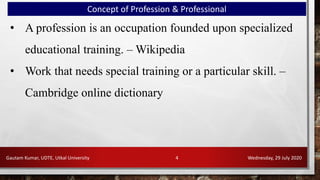 Teaching as a profession | PPTX