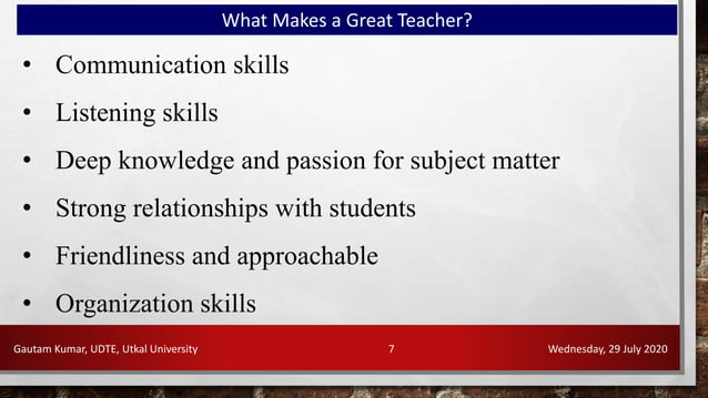 Teaching as a profession | PPTX | Education
