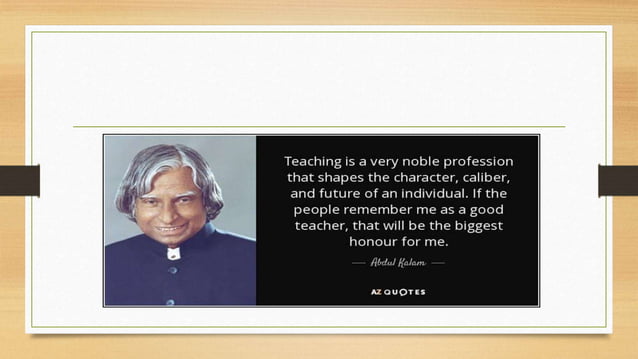 Teaching as noblest profession | PPTX | Education