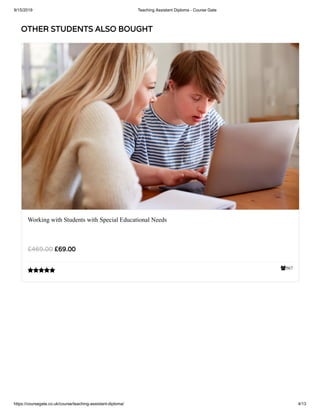 Teaching Assistant Diploma - Course Gate | PDF