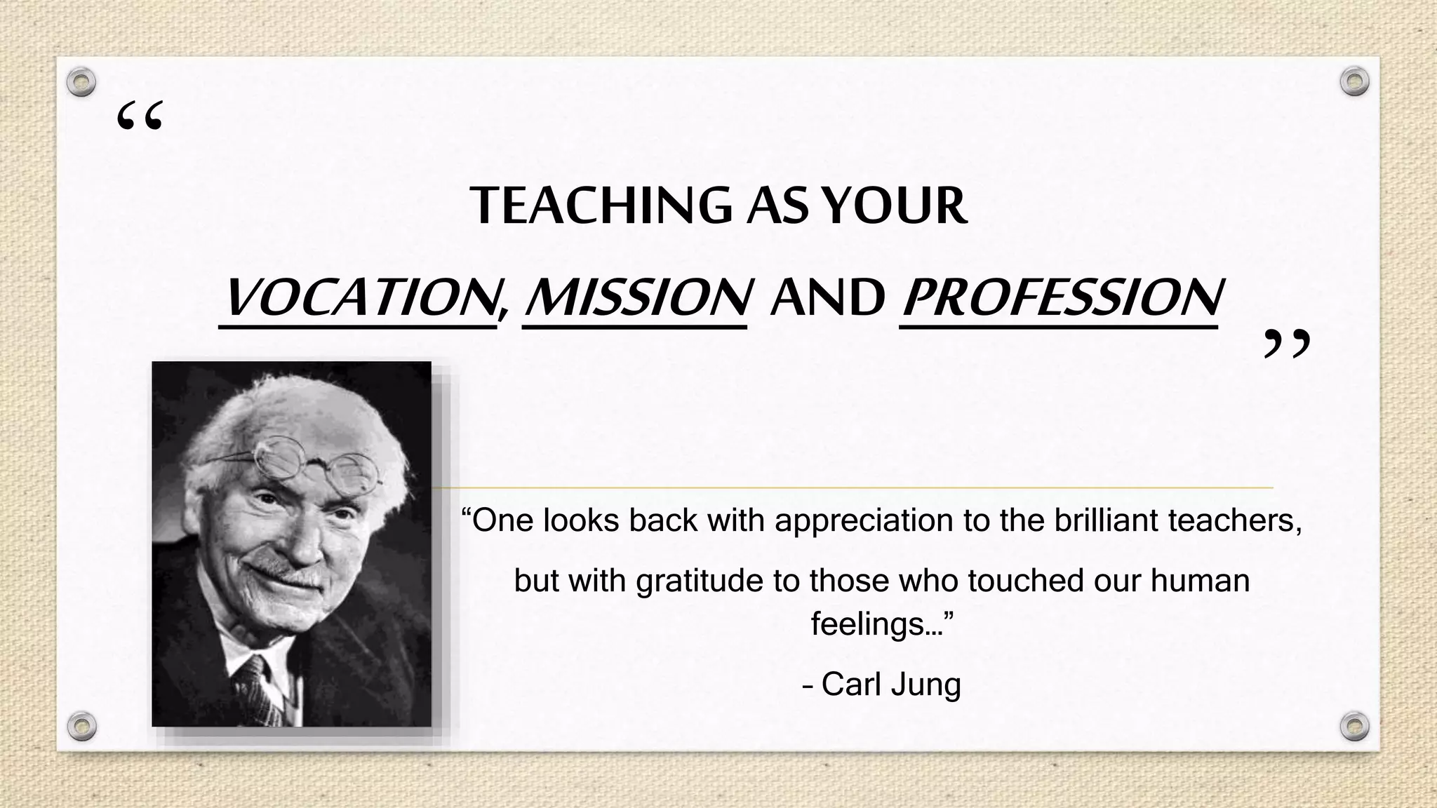 Teaching as your vocation, mission and profession | PPTX