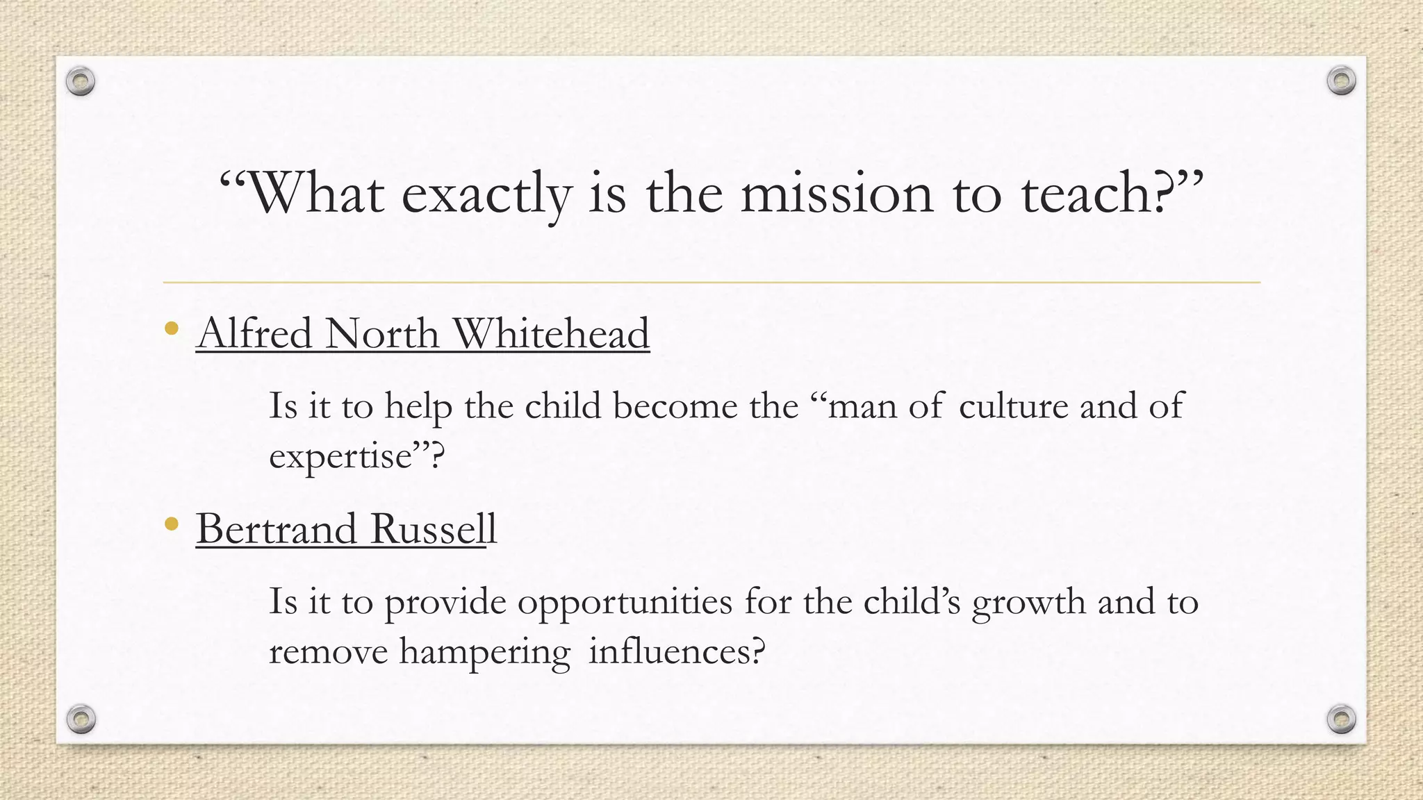 Teaching as your vocation, mission and profession | PPTX