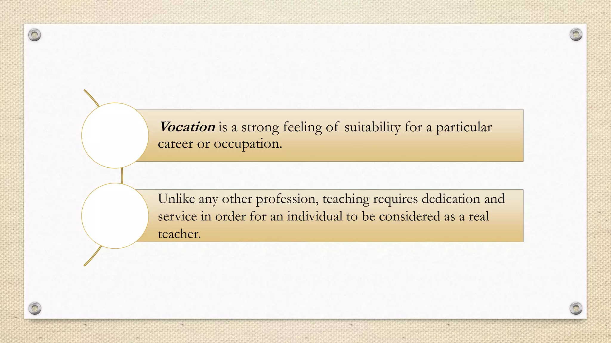 Teaching as your vocation, mission and profession | PPTX