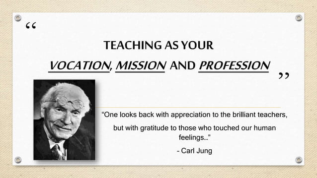 Teaching as your vocation, mission and profession | PPTX | Professional ...