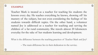 Teaching as your vocation, mission and profession | PPTX