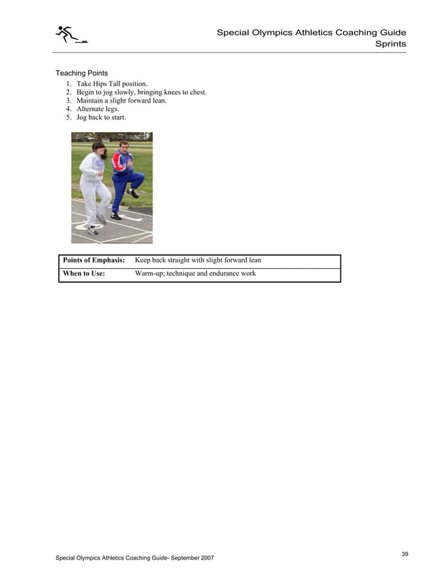 Teaching athletics skills, part 1 | PDF