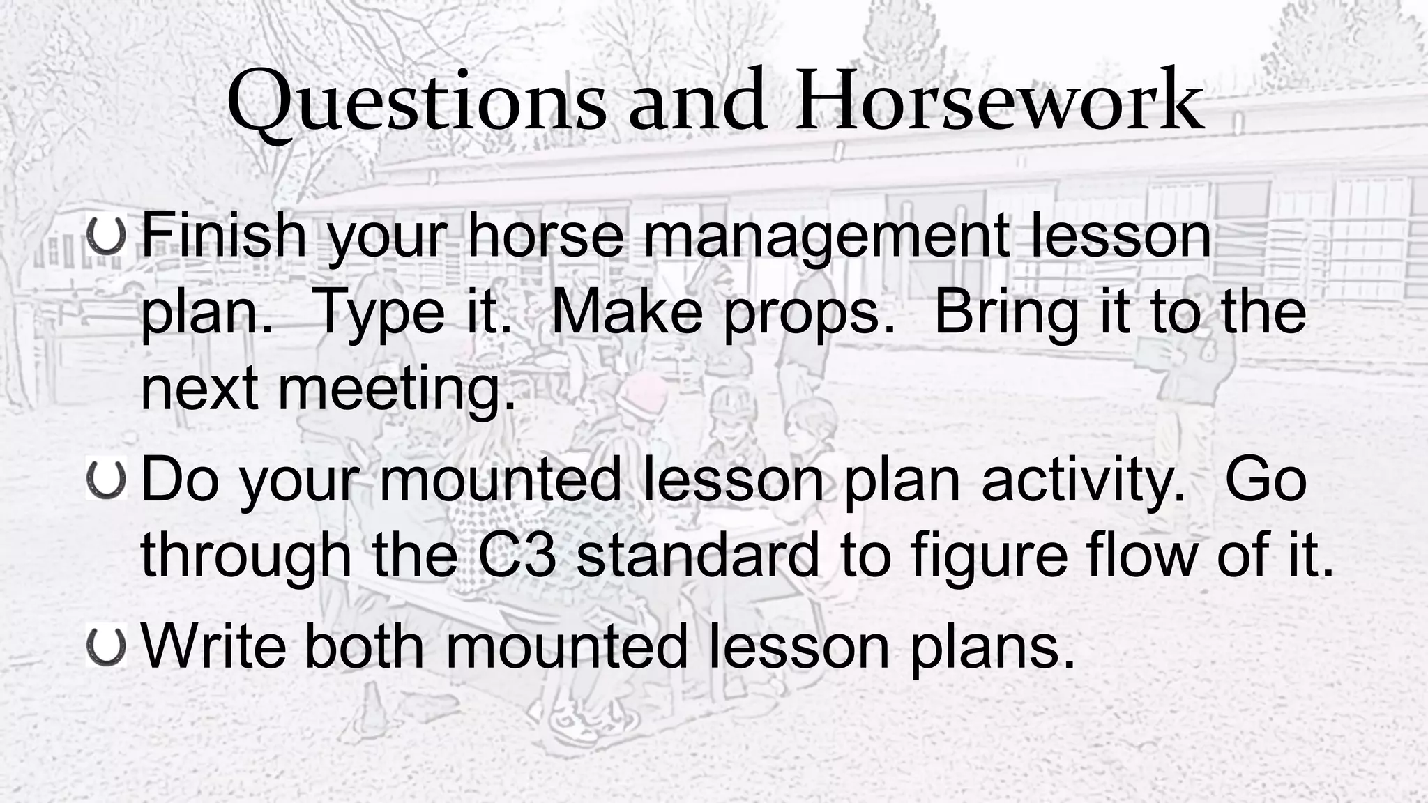 Effective Pony Club HB Teaching Lesson Plan | PDF