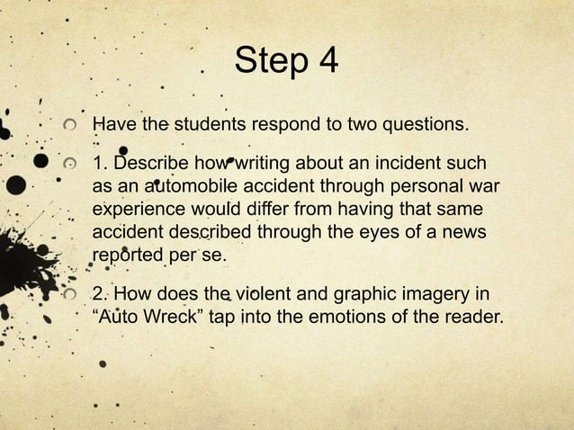 Teaching auto wreck | PPTX